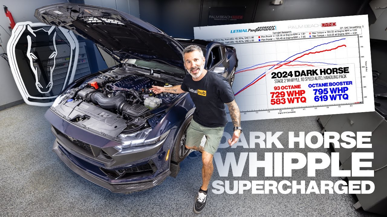 2024 Dark Horse Mustang gets a Whipple Supercharger | Lethal Performance - YouTube