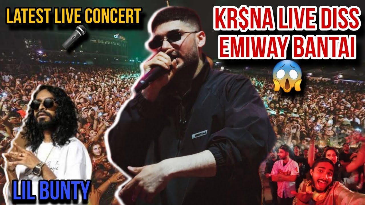 KR$NA LIVE DISS RAP EMIWAY BANTAI | Krsna live concert in delhi SSCBS ...