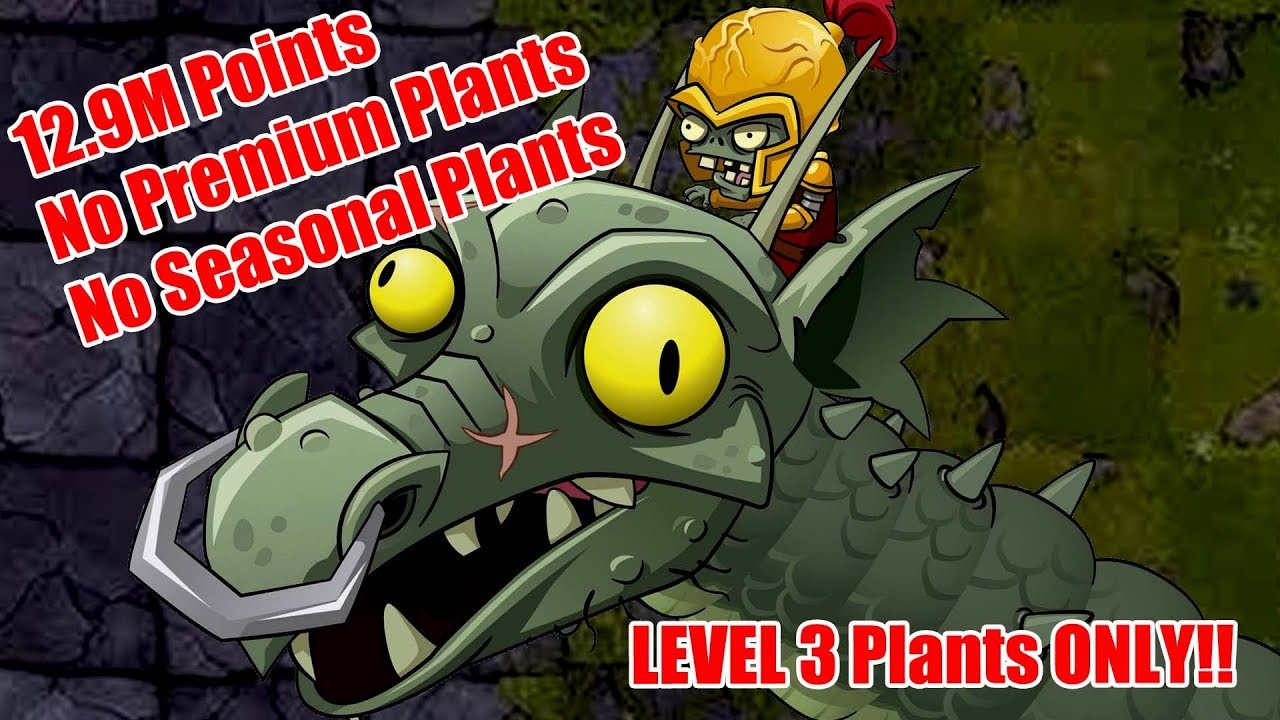 Plants VS Zombies 2 - 12.9M Points With Only Level 3 Plants | No ...
