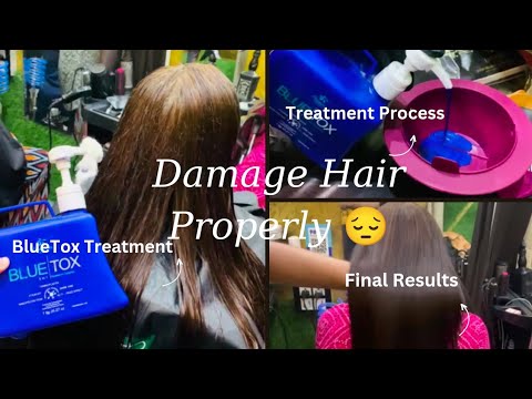 Bluetox Treatment| Repair Light Weak Hairs With Bluetox Treatment # ...