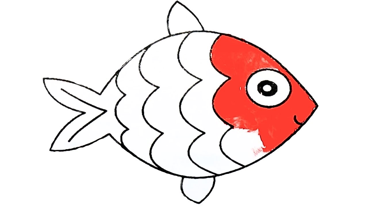 Fish Drawing Easy | How to draw a Fish Step By Step - YouTube