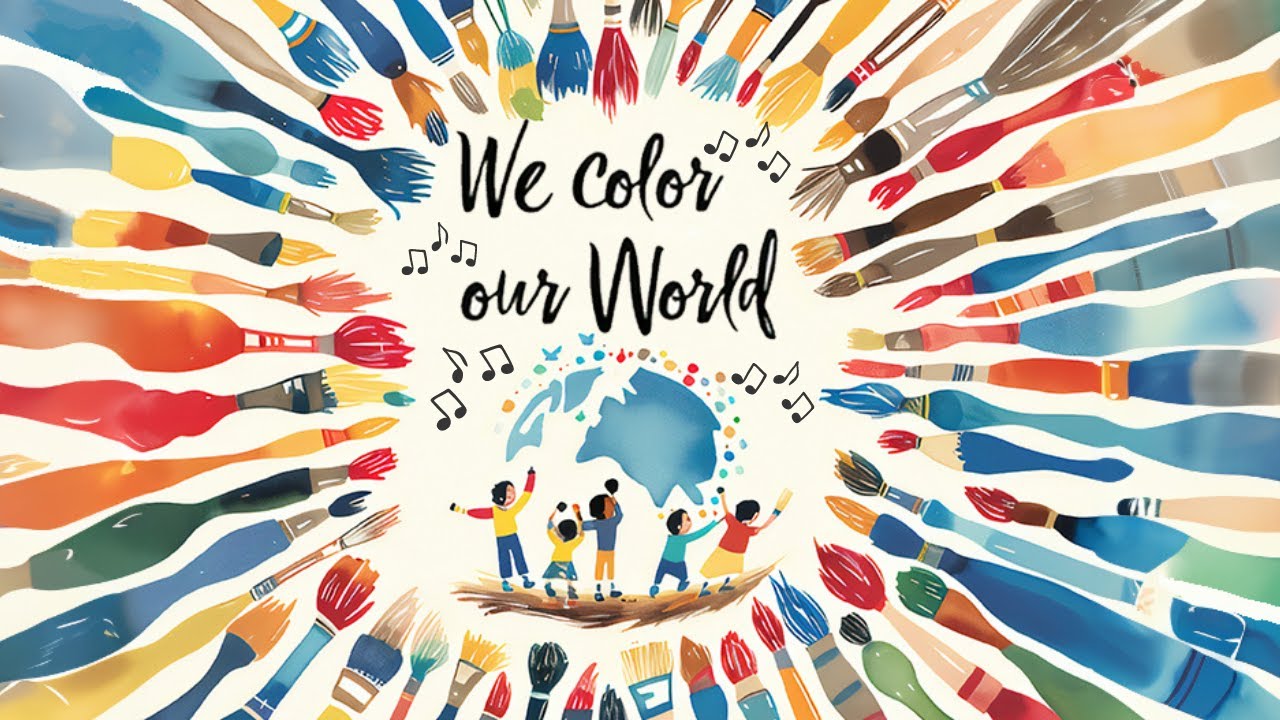 We Color Our World - Beautiful Kids Song - YouTube