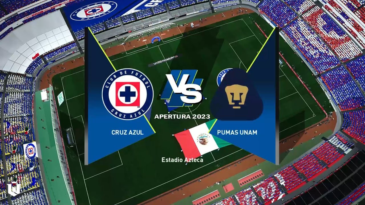 Cruz Azul vs Pumas Cuartos de final Liga Mx 2024 Gameplay Pes 2021 ...