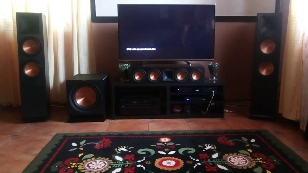 Klipsch RP 280F & Onkyo TX-NR818 test - YouTube