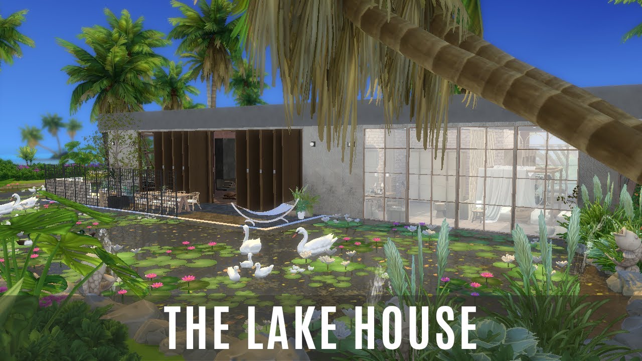 THE LAKE HOUSE | THE SIMS 4 | SPEED BUILD | DL + CC - YouTube