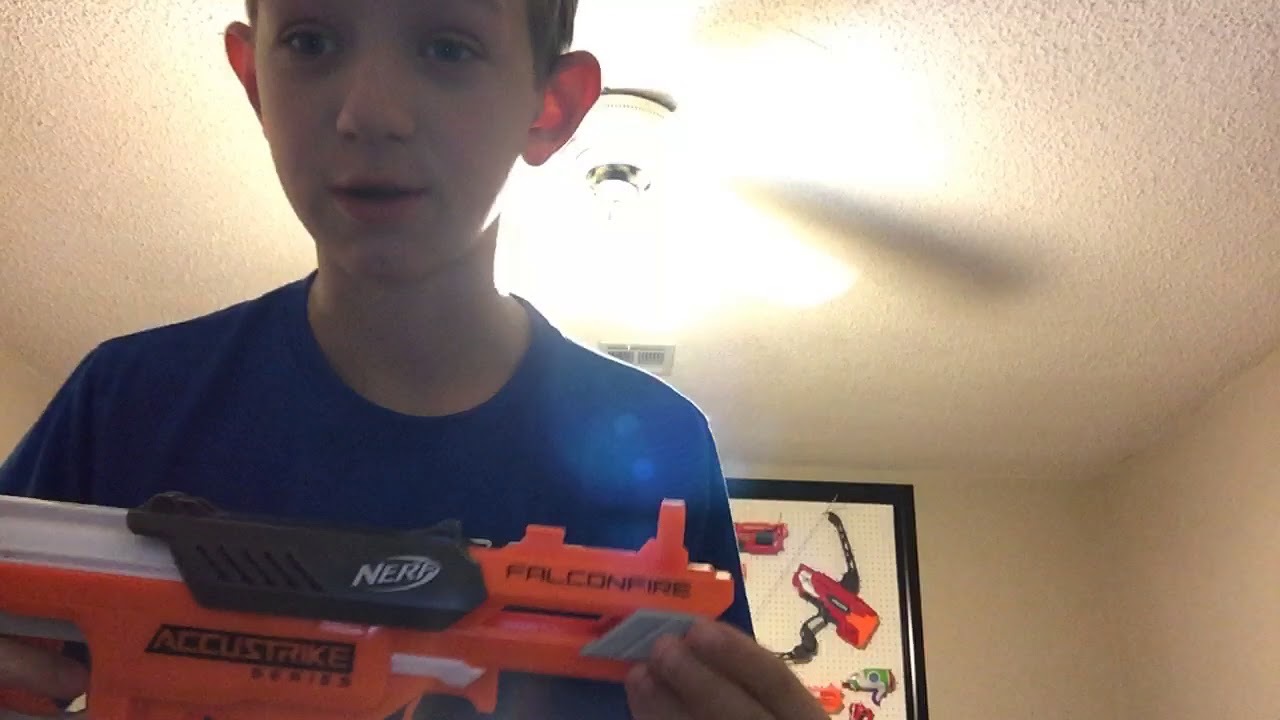 Nerf accustrike falcon fire review - YouTube