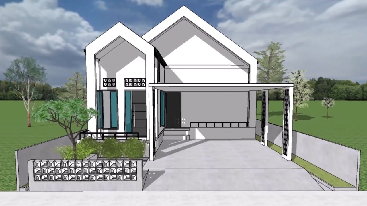Beautiful house plan | House design 17m x 9m - YouTube