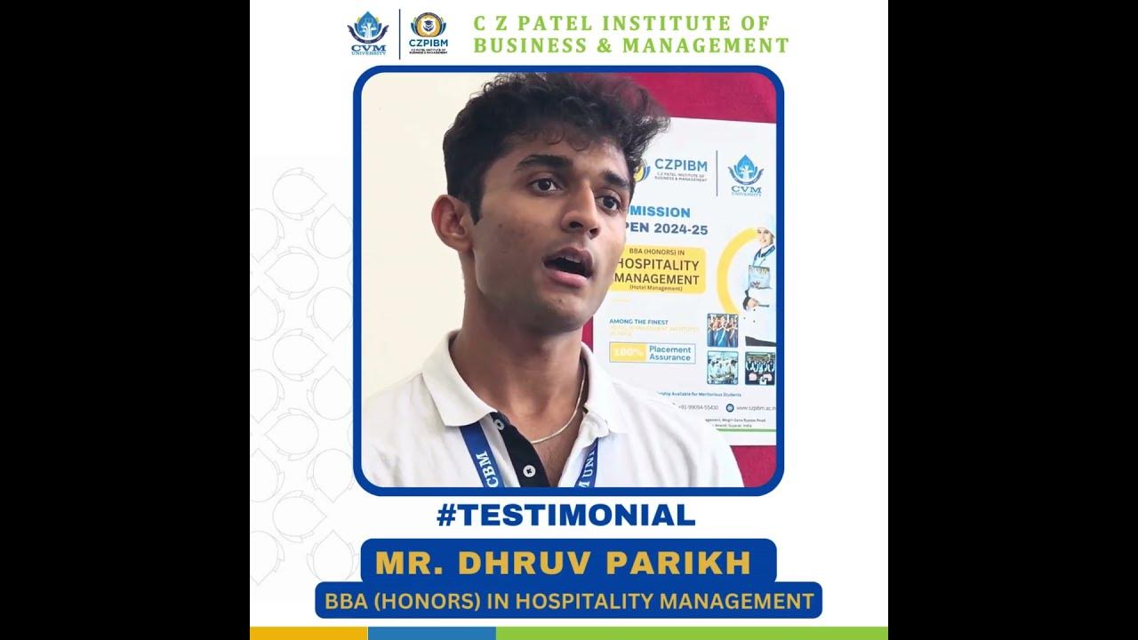 Student Experience at CZPIBM - Dhruv Parikh - YouTube