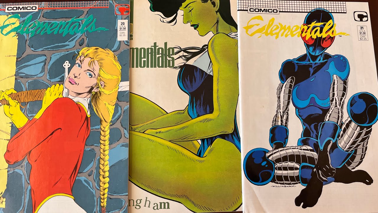 Elementals comics from comico, so many sharks! - YouTube