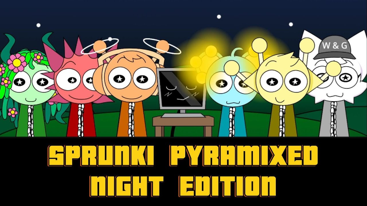 sprunki pyramix mix | Night Edition NEW MOD - YouTube