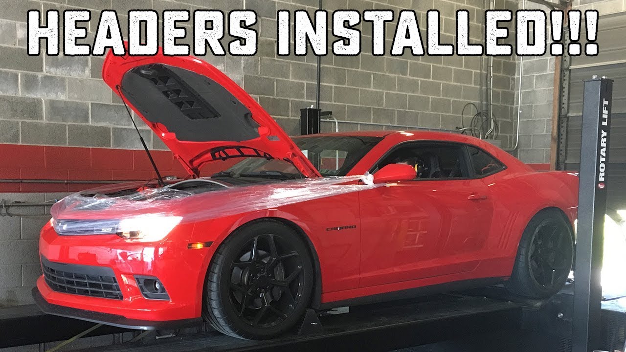 Texas Speed Headers on my 2014 Camaro SS! - YouTube