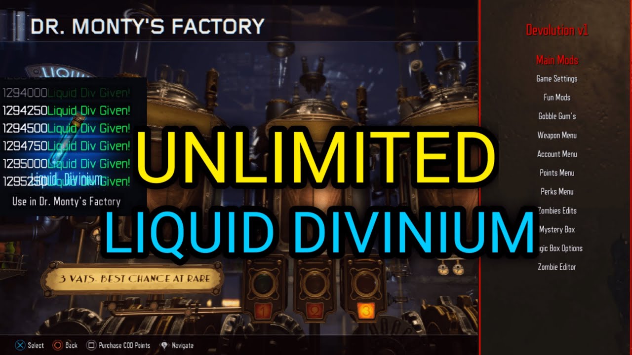 BO3 Unlimited Liquid Divinium PS4/PS5 - YouTube