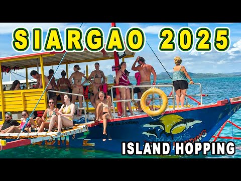 SIARGAO ISLAND HOPPING TOUR 2025 | Guyam Island, Naked Island & Daku Island + Seafood Boodle Fight