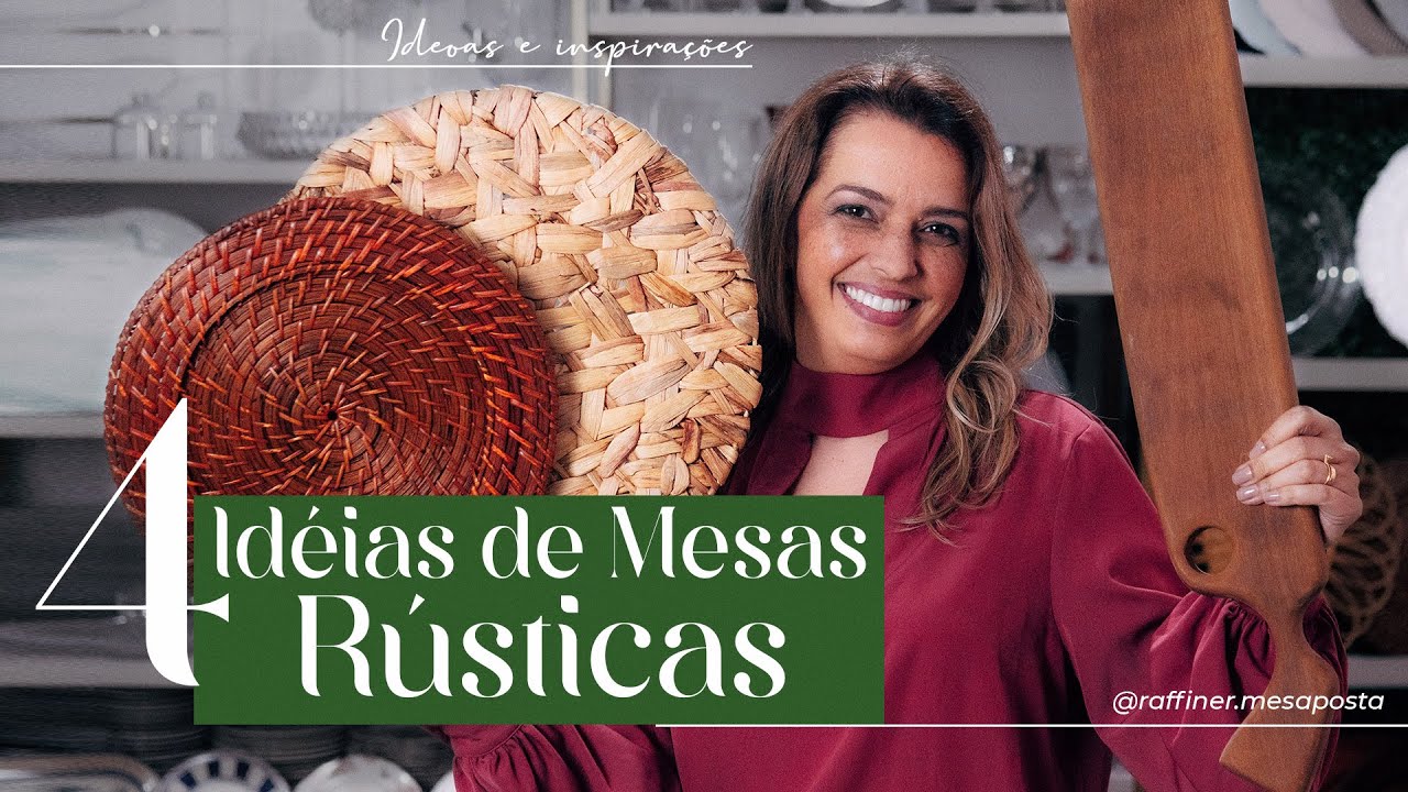 Como fazer uma mesa rústica - Mesa Posta - YouTube