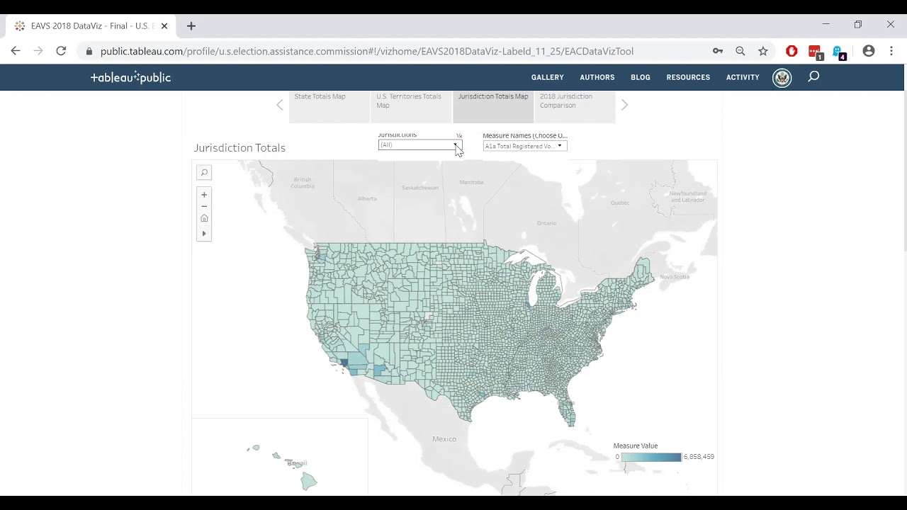 Using the 2018 EAVS Data Visualization - YouTube