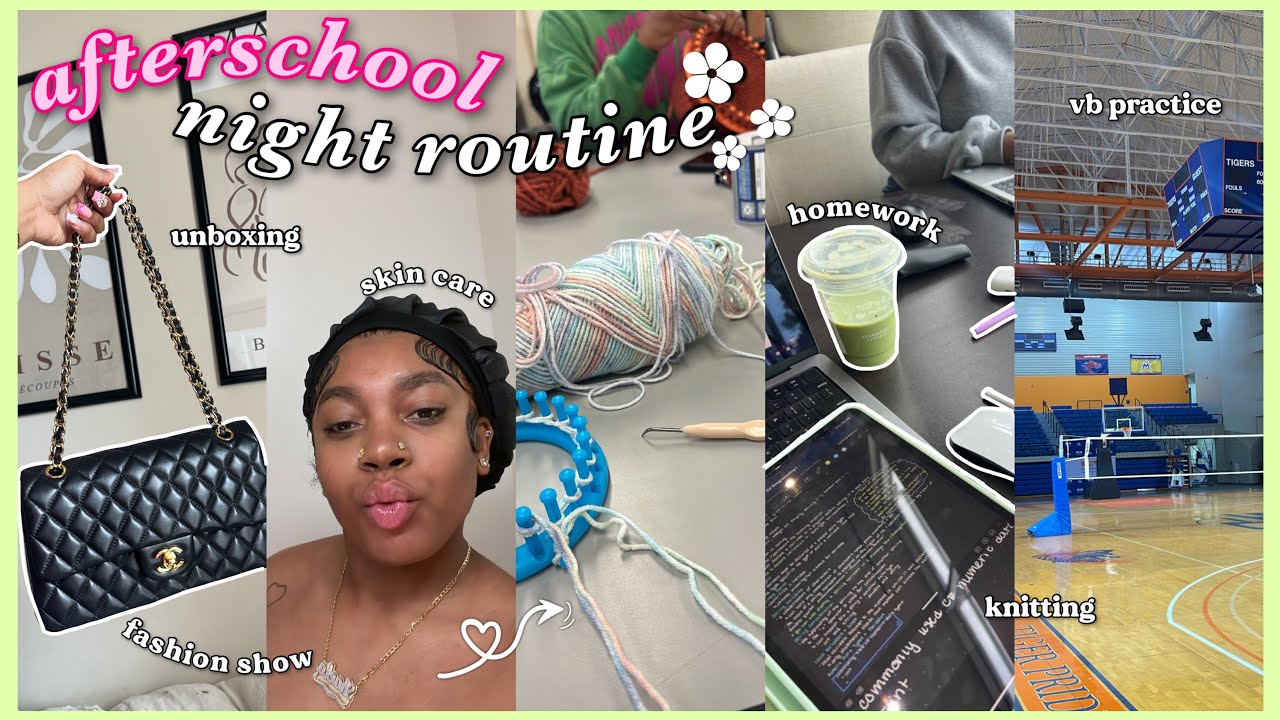 a REALISTIC college night routine after school hours | volleyball ...
