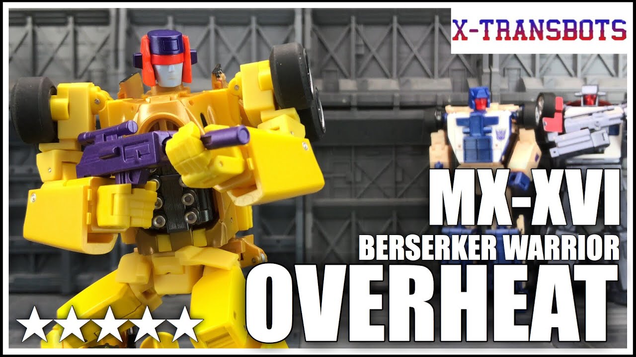 X-Transbots MX-XVI OVERHEAT Transformers Masterpiece Drag Strip - YouTube