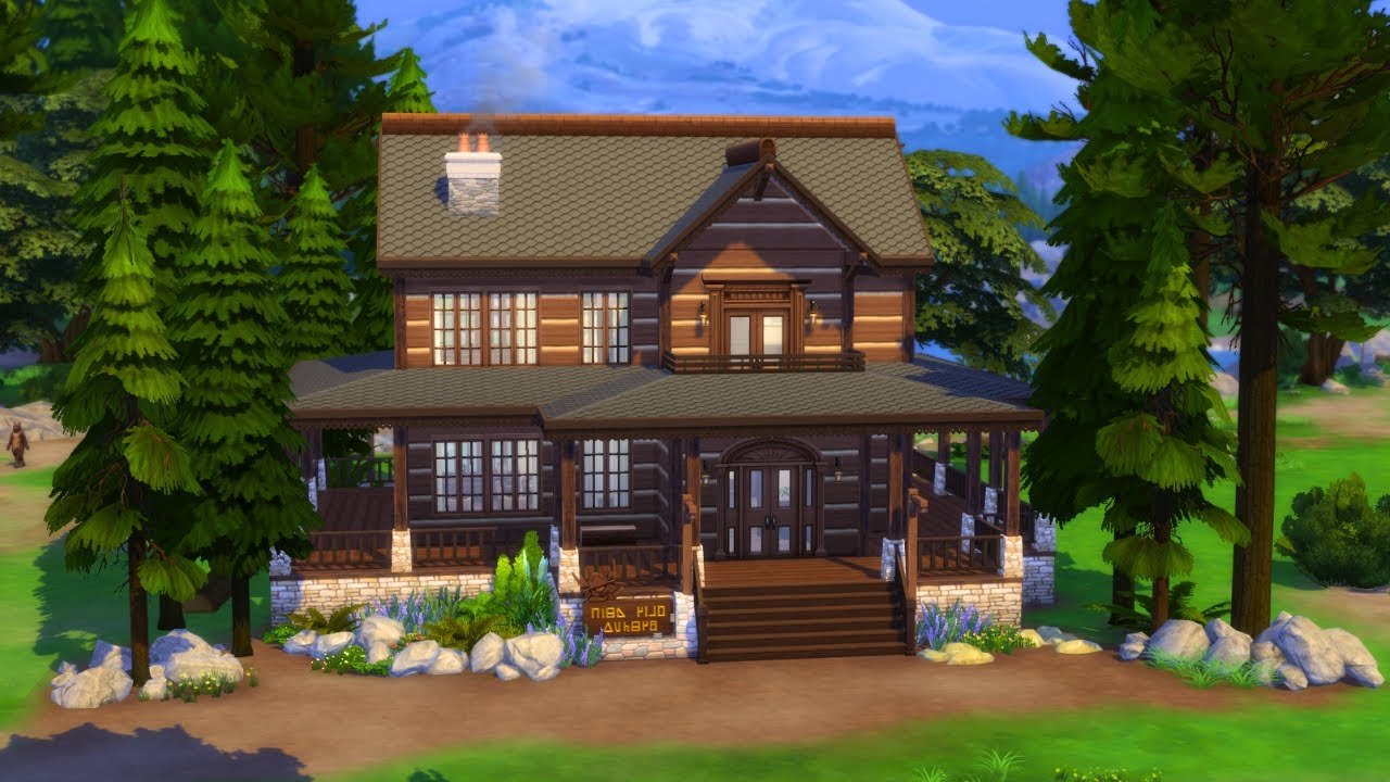 Building a Cosy Getaway Cabin in The Sims 4 | Ambient Speed Build (No ...