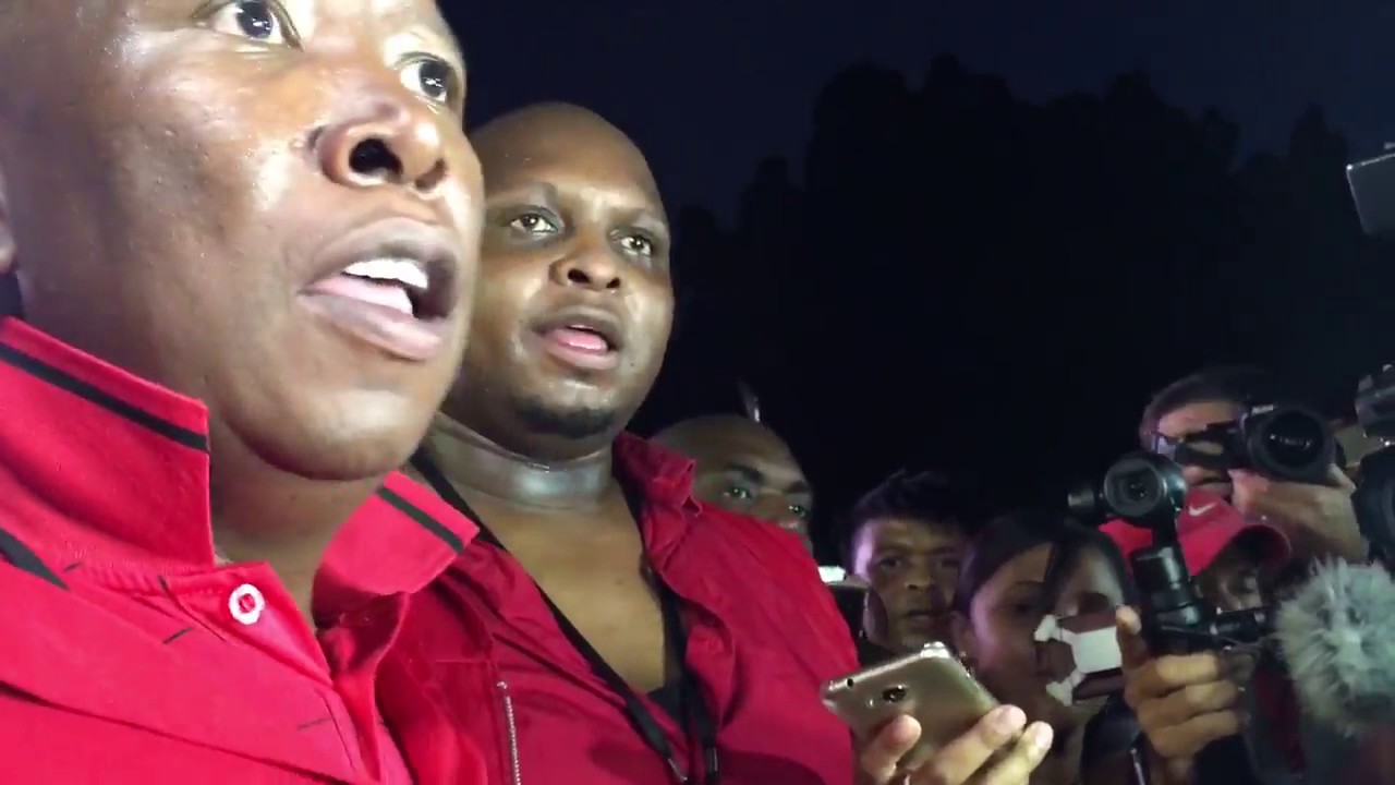 Malema furious after getting ruffed up by Parliamentary Security at ...