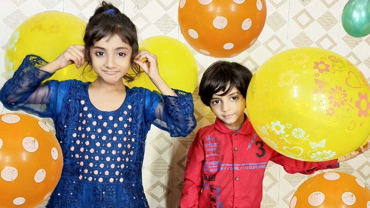 Kids Playing with Balloons in Room | Ep-2 | Balloon Popping Videos For ...