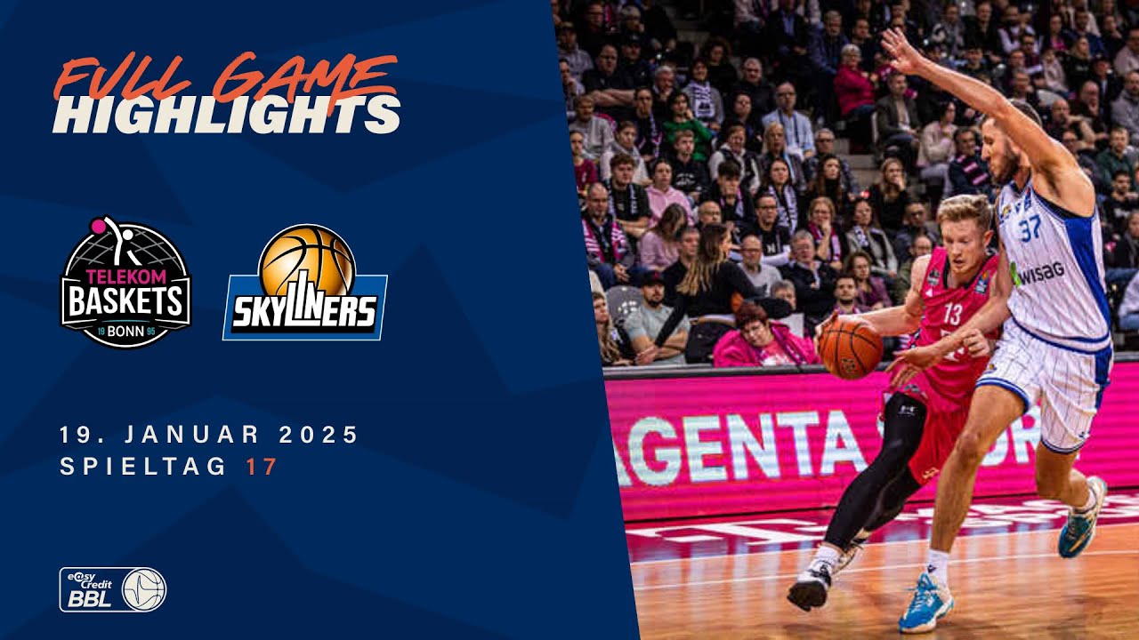 Telekom Baskets Bonn vs. SKYLINERS - Full Game Highlights - Spieltag 17 ...