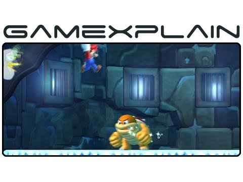 New Super Mario Bros. U - Boom Boom in Freezing Rain Tower & Cutscene ...