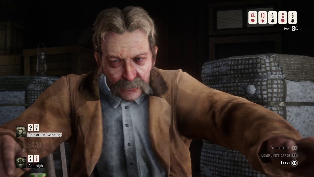 Red Dead Redemption 2 - Win the first poker match - YouTube