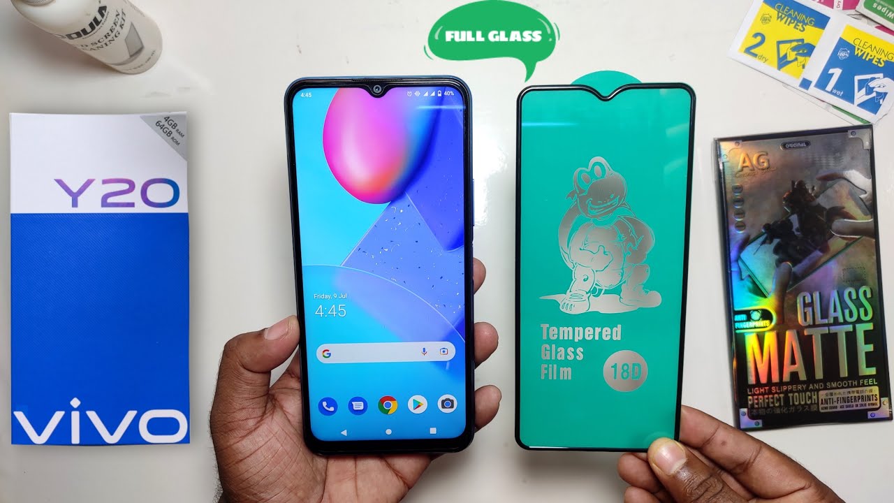 VIVO Y20 Magic Tempered Glass Protector || Side Border Tempered Glass ...