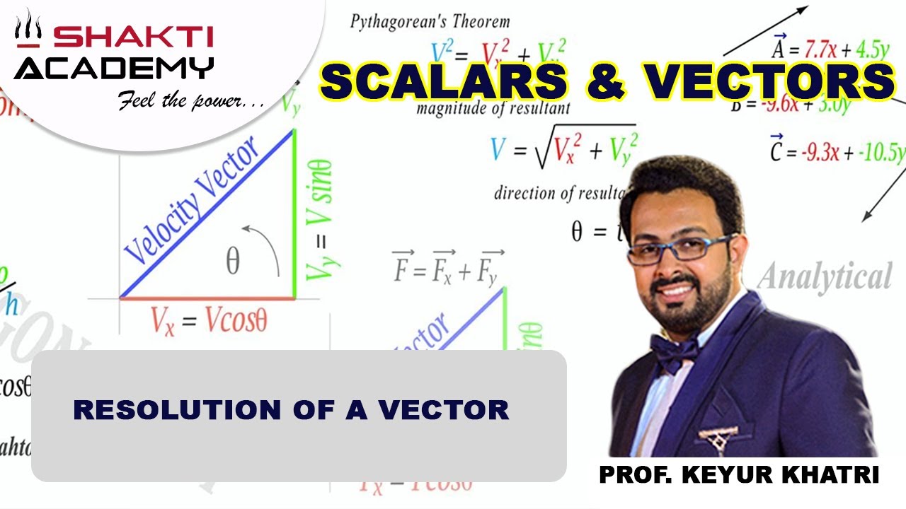 COMPONENTS OF VECTOR || RESOLUTIONS OF VECTOR || How to divide a vector ...