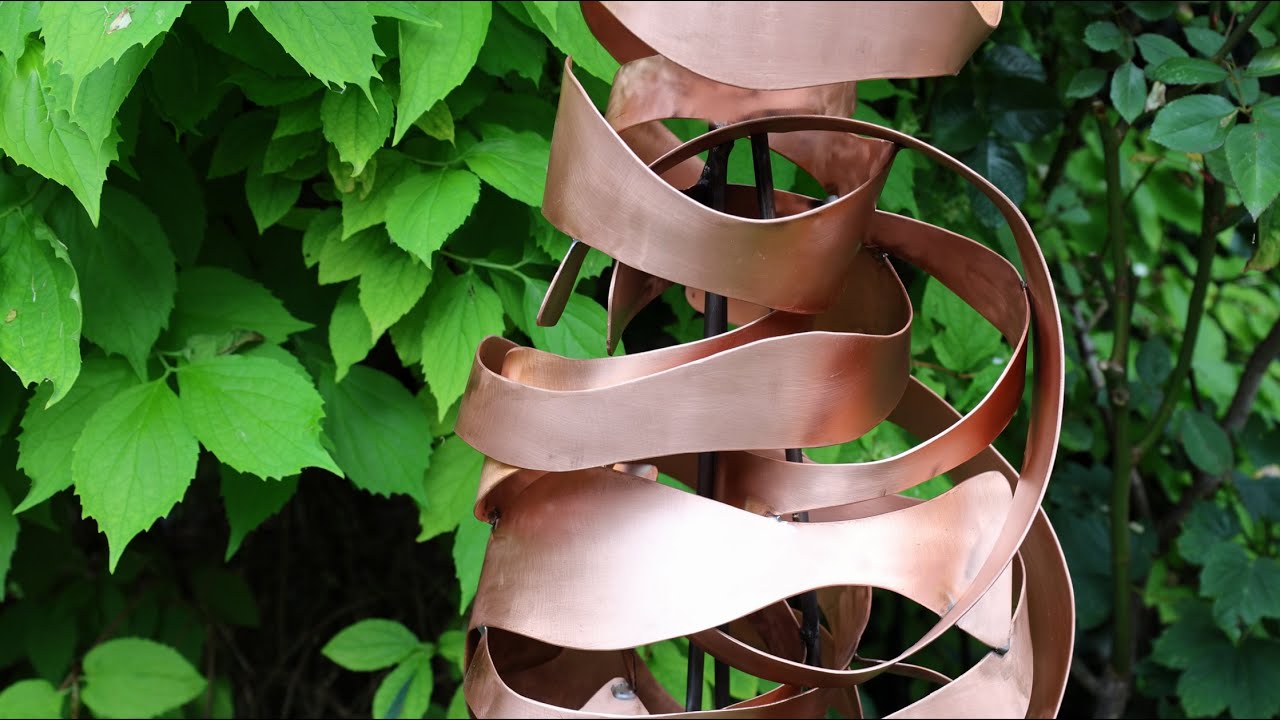 How to make an abstract sculpture out of copper - YouTube