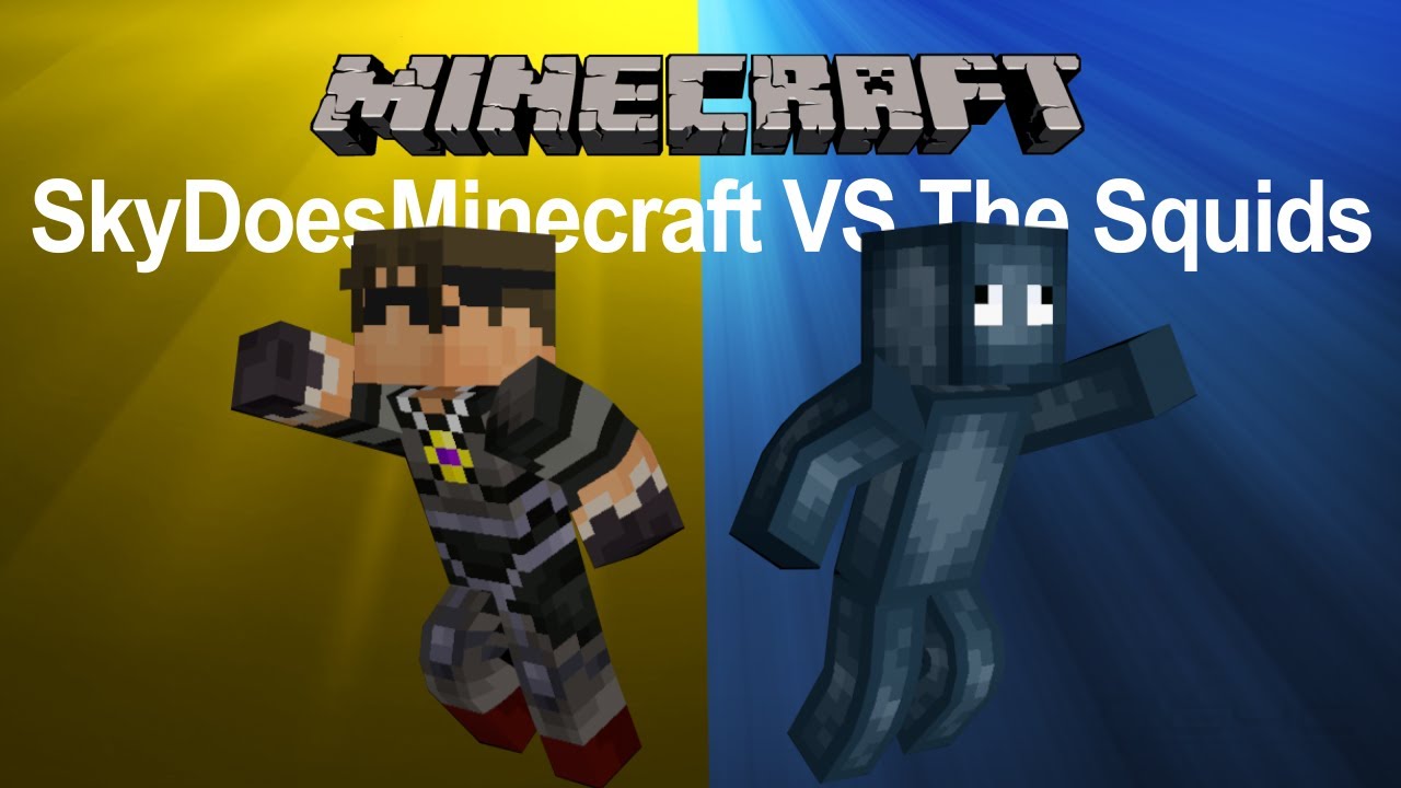 SkyDoesMinecraft VS The Squids - Animation - YouTube