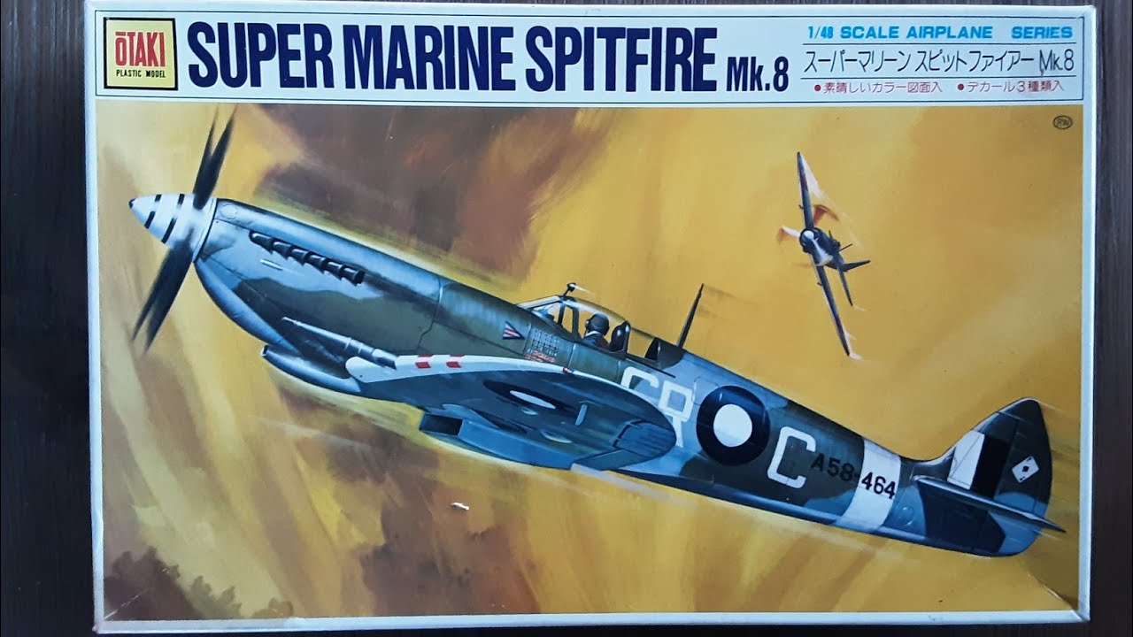 Supermarine Spitfire Mk. 8 by Otaki (not Airfix) 1/48 Scale - YouTube