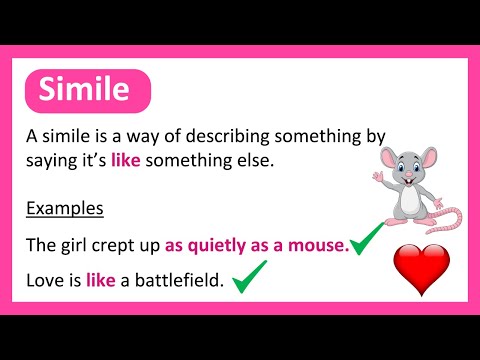 What is a SIMILE? ☀️ Learn with Examples