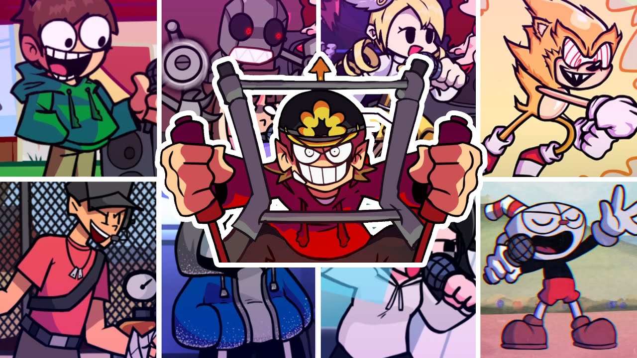 Challeng-EDD but Every Turn a Different Character Sings 🎤(FNF Challeng ...