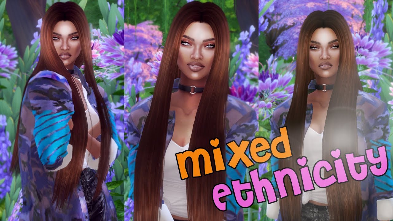 Sims 4 • Mixed Race CAS - YouTube