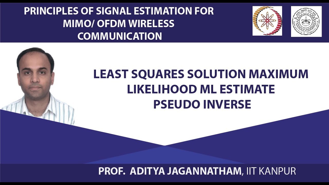 Least Squares Solution Maximum Likelihood ML Estimate Pseudo Inverse - YouTube