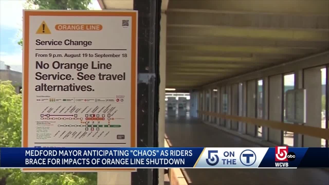 Commuters brace for Orange Line closure - YouTube