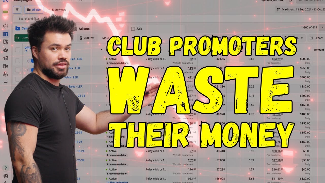 5 Ways Nightclub Promoters BURN Money On Ads (& Solutions) - YouTube