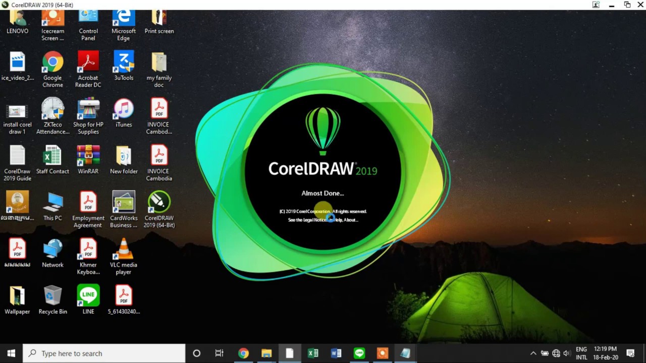 របៀបតំឡើងកម្មវិធីCorel Draw 2019ប្រើបានរហូត,HOW TO INSTALL COREL DRAW ...