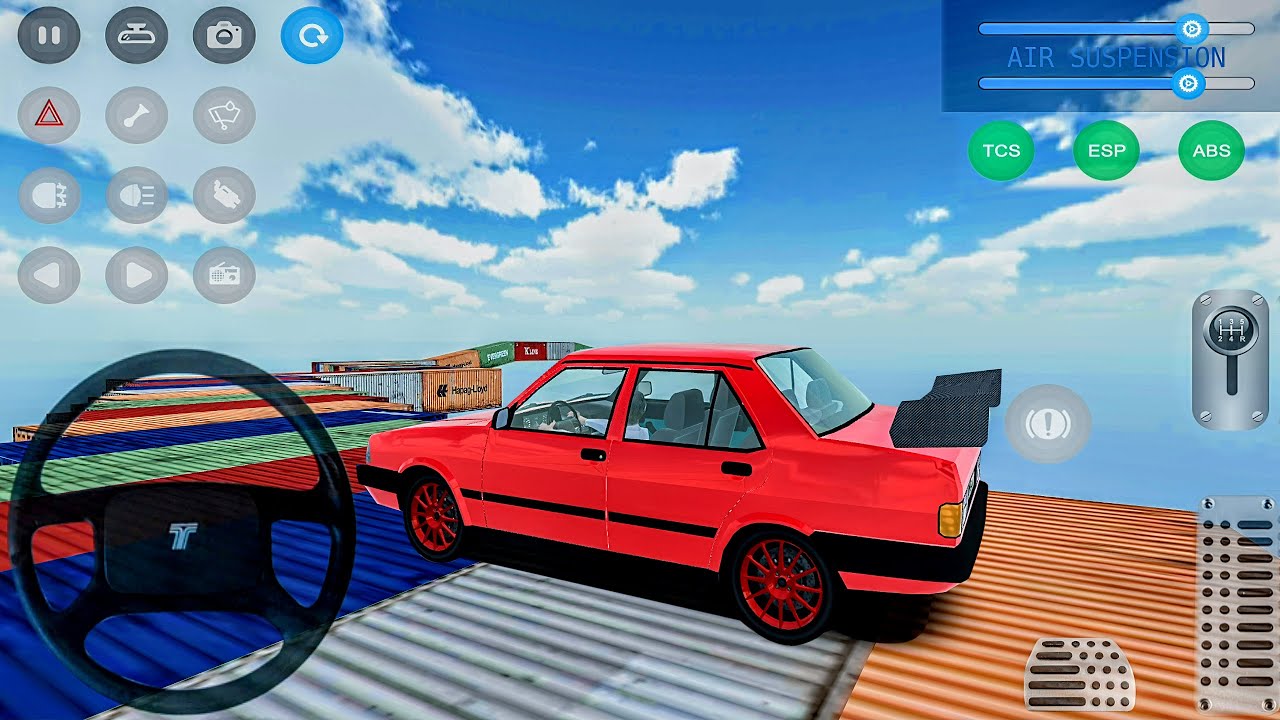 Sahin Car With Red Piant - Car Parking & Driving Impossible Tracks ...