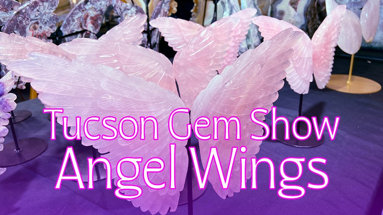 😇 Gorgeous Angel Wings 💜 2023 Tucson Gem Show - YouTube