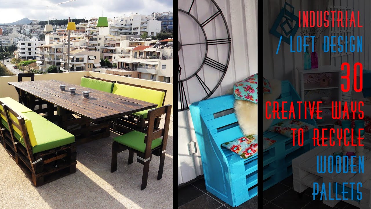30 Creative Ways To Recycle Wooden Pallets - YouTube