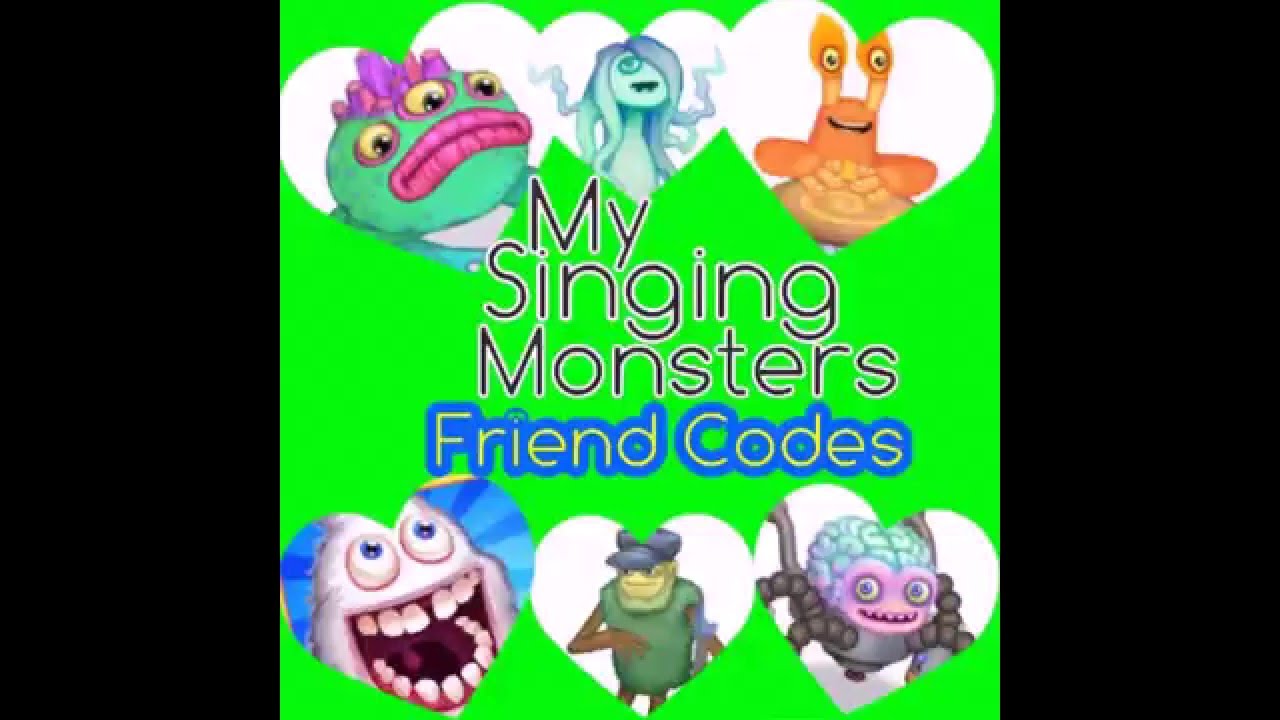My Singing Monsters Friend Codes #1 2016 - YouTube