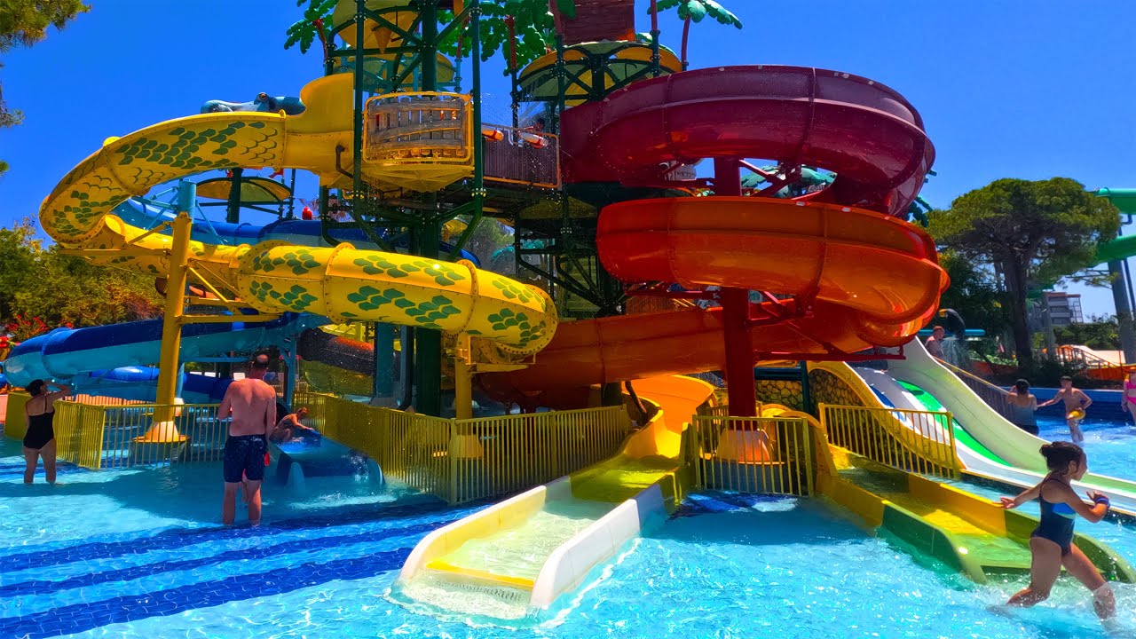 Waterslides for Kids: Best Playground Water Park Adventure - YouTube