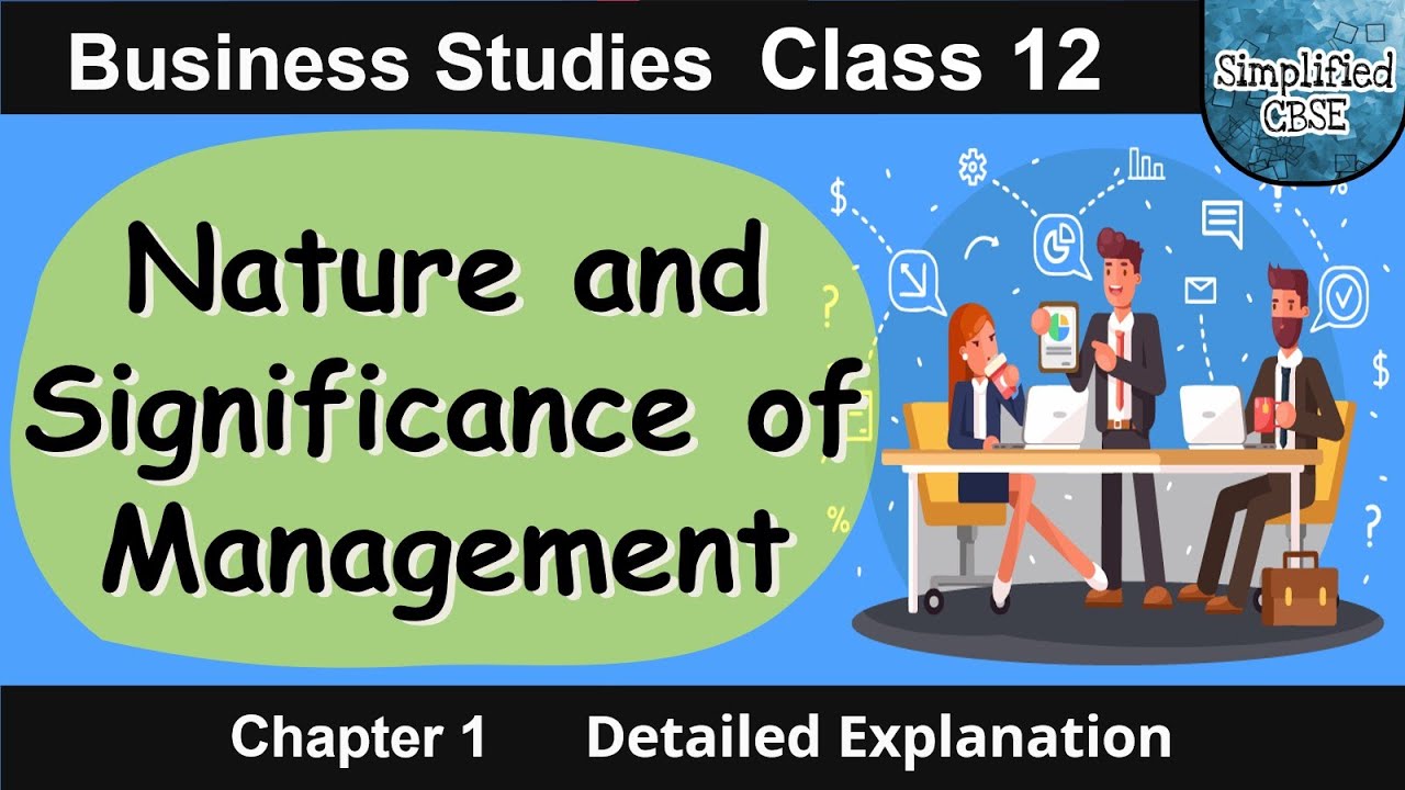 Nature and significance of management | Business Studies Class 12 ...