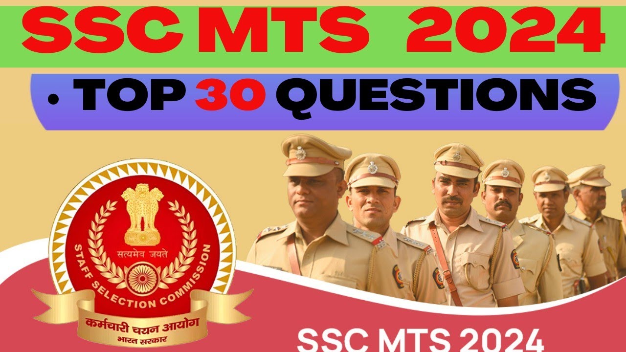 SSC MTS 2024 | SSC MTS Important Questions | SSC MTS GK GS Class ...