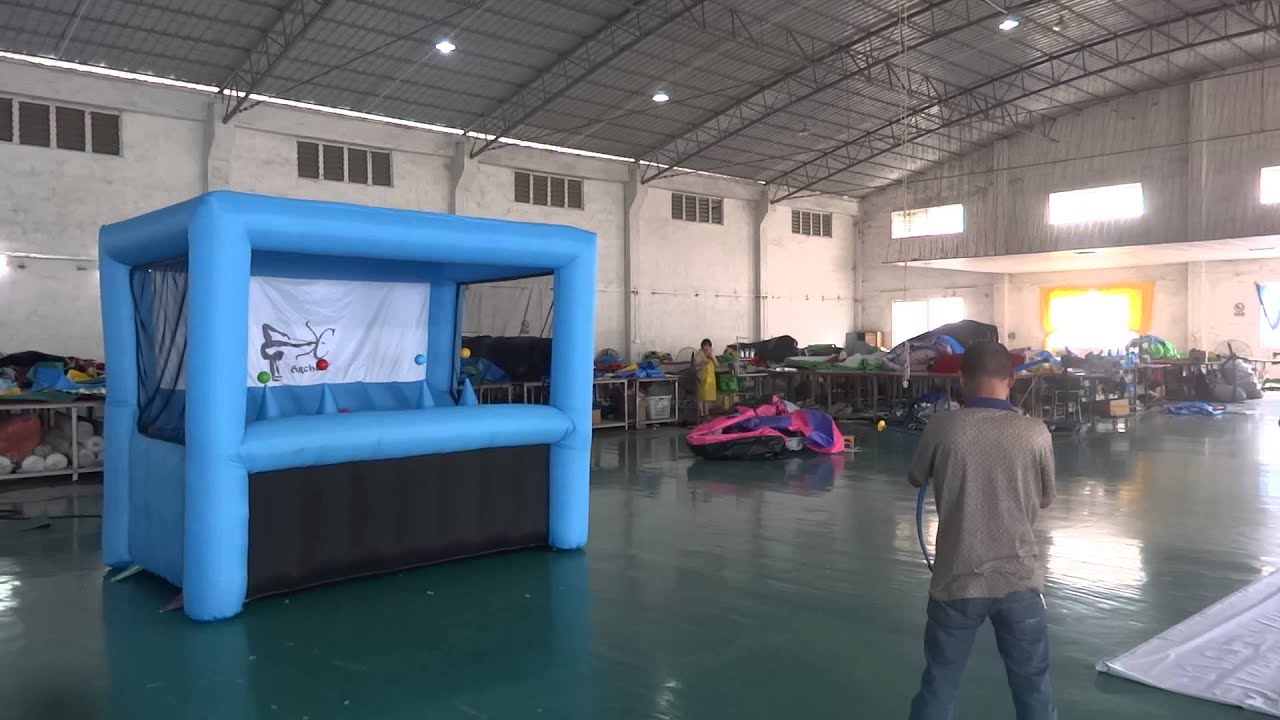 inflatable Hover Archery Game with LED light - YouTube