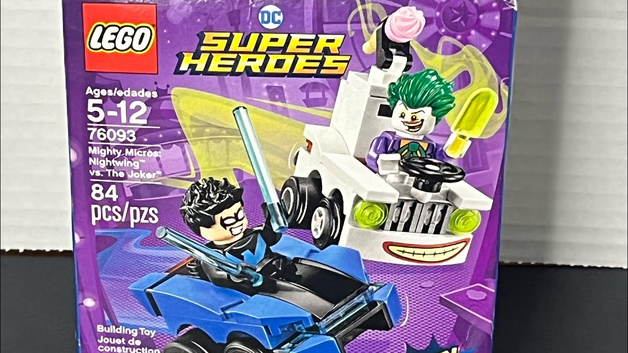 Box opening Lego, DC superheroes the Joker and Nightwing with vehicles ...