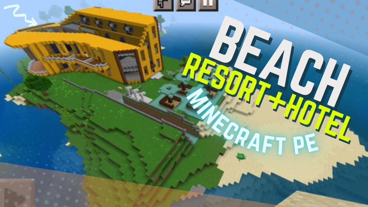 I Made a Beach Resort + Hotel in Minecraft! - YouTube