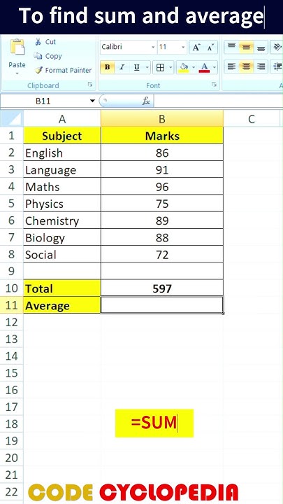 Excel Average Of Numbers Trending Shorts Youtubeshorts Excel Exceltech Exceltips